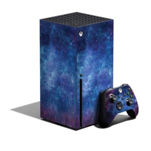 mightyskins skin compatible with xbox series x bundle - nebula | protective, durable, and unique vinyl decal wrap cover | easy to apply, remove, and change styles | made in the usa (mixbserxcmb-nebula)