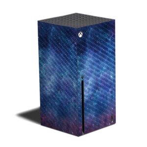 mighty skins carbon fiber skin compatible with xbox series x - nebula | protective, durable textured carbon fiber finish | easy to apply and change styles | made in the usa (cf-mixbserx-nebula)