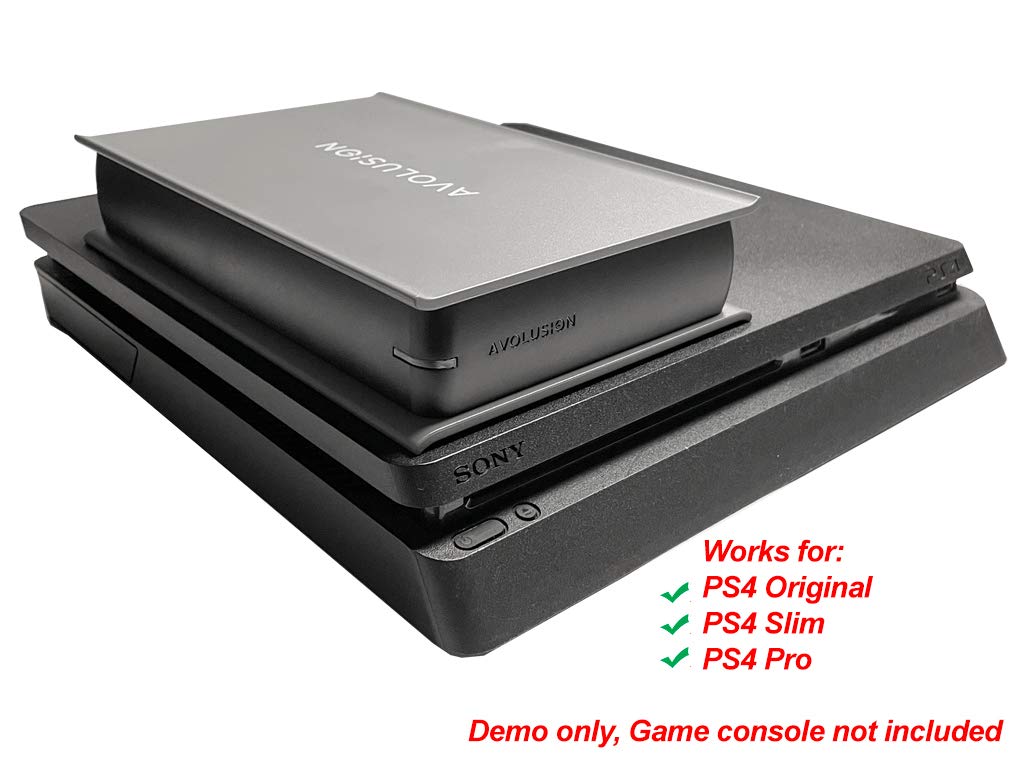 Avolusion PRO-5X Series 3TB USB 3.0 External Gaming Hard Drive Works for PS4 Original, Slim & Pro (Grey)