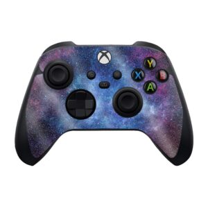 mightyskins glossy glitter skin compatible with xbox series x and s controller - nebula | protective, durable high-gloss glitter finish | easy to apply and change styles | made in the usa (gl-mixbserxscon-nebula)