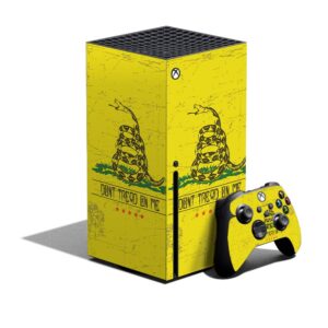 mighty skins skin compatible with xbox series x bundle - dont tread | protective, durable, and unique vinyl decal wrap cover | easy to apply, remove, and change styles | made in the usa (mixbserxcmb-dont tread)