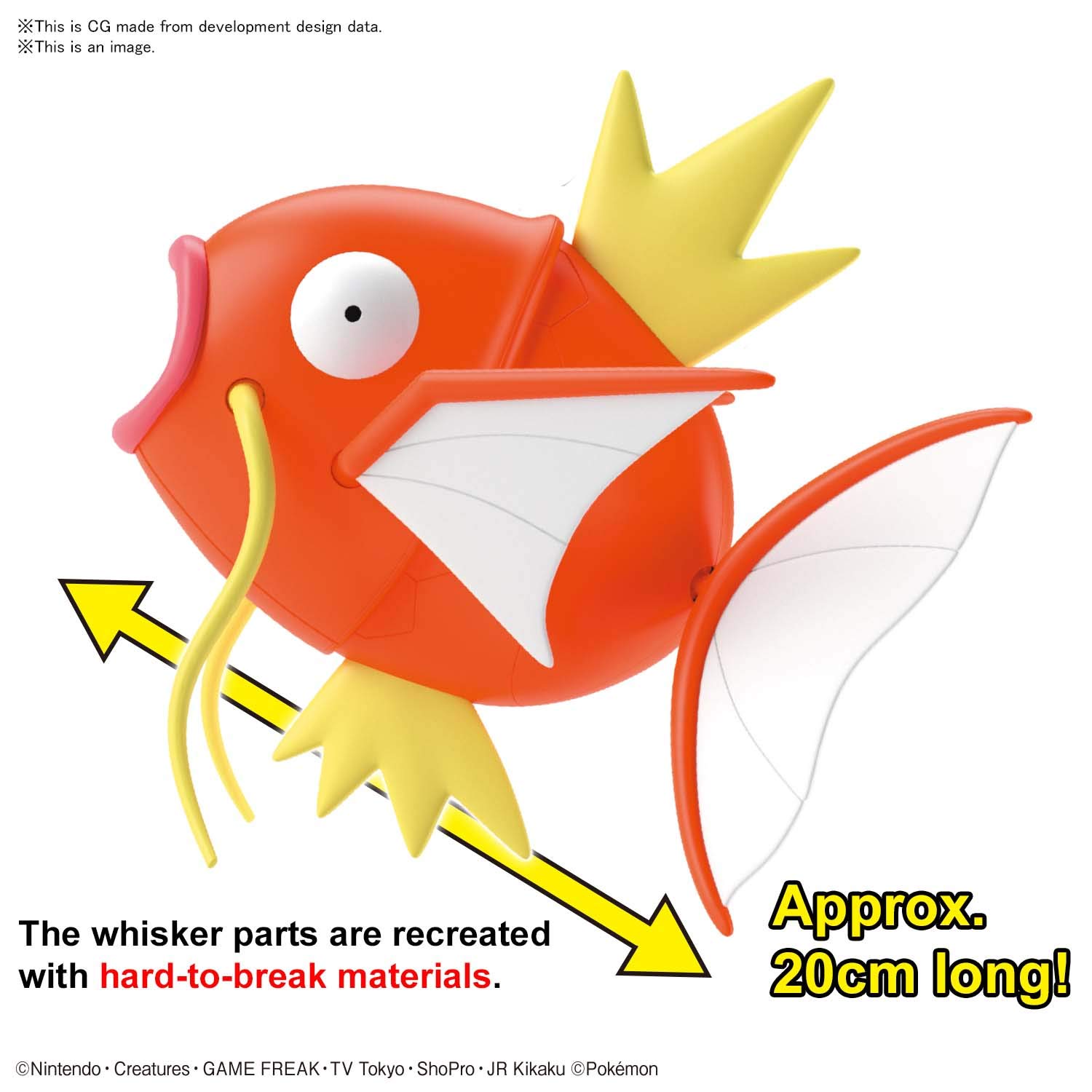 Bandai Hobby - Pokémon - 01 Magikarp, Bandai Spirits Pokémon Big Model Kit