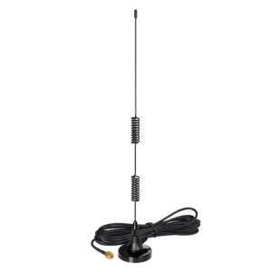 bingfu dual band vhf uhf 136-174mhz 400-470mhz ham radio magnetic base antenna handheld two way radio sma male antenna for ham radio walkie talkie icom yaesu vertex standard horizon marine vhf radio