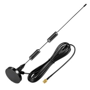 Bingfu Dual Band VHF UHF 136-174MHz 400-470MHz Ham Radio Magnetic Base Antenna Handheld Two Way Radio SMA Male Antenna for Ham Radio Walkie Talkie Icom Yaesu Vertex Standard Horizon Marine VHF Radio