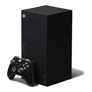 matte black - vinyl decal mod skin kit by system skins - compatible with microsoft xbox series x console (xbx)