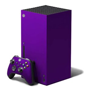 poppin purple - vinyl decal mod skin kit by system skins - compatible with microsoft xbox series x console (xbx)