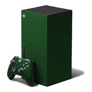 forest green - vinyl decal mod skin kit by system skins - compatible with microsoft xbox series x console (xbx)