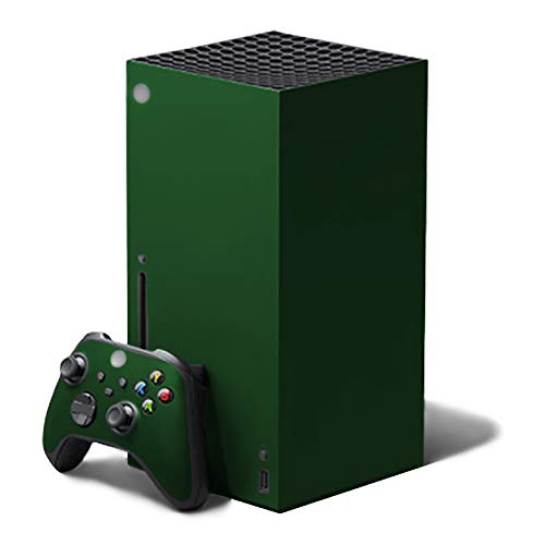 FOREST GREEN - Vinyl Decal Mod Skin Kit by System Skins - Compatible with Microsoft Xbox Series X Console (XBX)