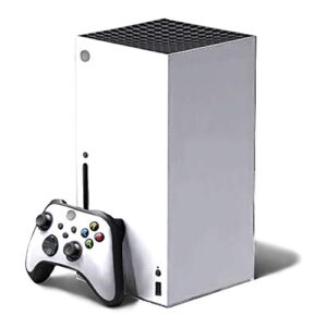 winter white - vinyl decal mod skin kit by system skins - compatible with microsoft xbox series x console (xbx)