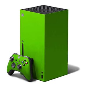 monster green - vinyl decal mod skin kit by system skins - compatible with microsoft xbox series x console (xbx)