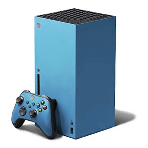 ice blue - vinyl decal mod skin kit by system skins - compatible with microsoft xbox series x console (xbx)