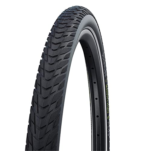 Schwalbe Marathon E-Plus, Pneumatico da Bici Unisex Adulto, Nero, Taglia Unica