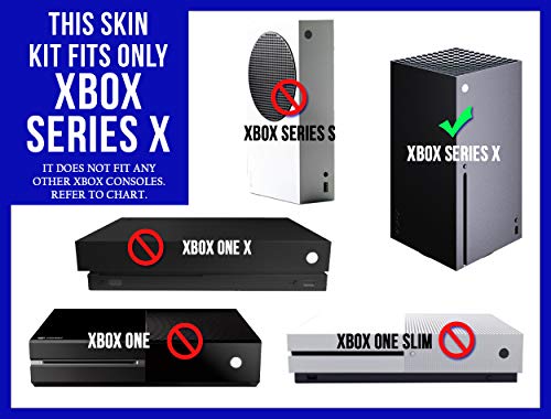 COBALT BLUE - Vinyl Decal Mod Skin Kit by System Skins - Compatible with Microsoft Xbox Series X Console (XBX)