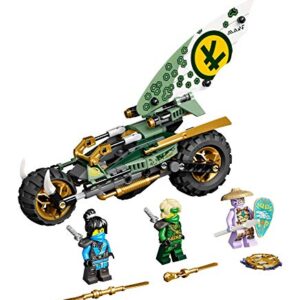 LEGO NINJAGO Lloyd’s Jungle Chopper Bike 71745 Building Kit; Ninja Bike Toy Featuring NINJAGO Lloyd and NYA Minifigures, New 2021 (183 Pieces); Top Toy for Kids Who Love Action-Packed Creative Play