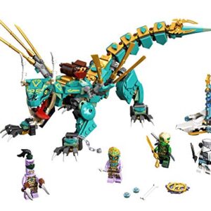 LEGO NINJAGO Jungle Dragon 71746 Building Kit; Ninja Playset Featuring Posable Dragon Toy and NINJAGO Lloyd and Zane; Cool Toy for Kids Who Love Imaginative Play, New 2021 (506 Pieces)