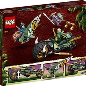 LEGO NINJAGO Lloyd’s Jungle Chopper Bike 71745 Building Kit; Ninja Bike Toy Featuring NINJAGO Lloyd and NYA Minifigures, New 2021 (183 Pieces); Top Toy for Kids Who Love Action-Packed Creative Play