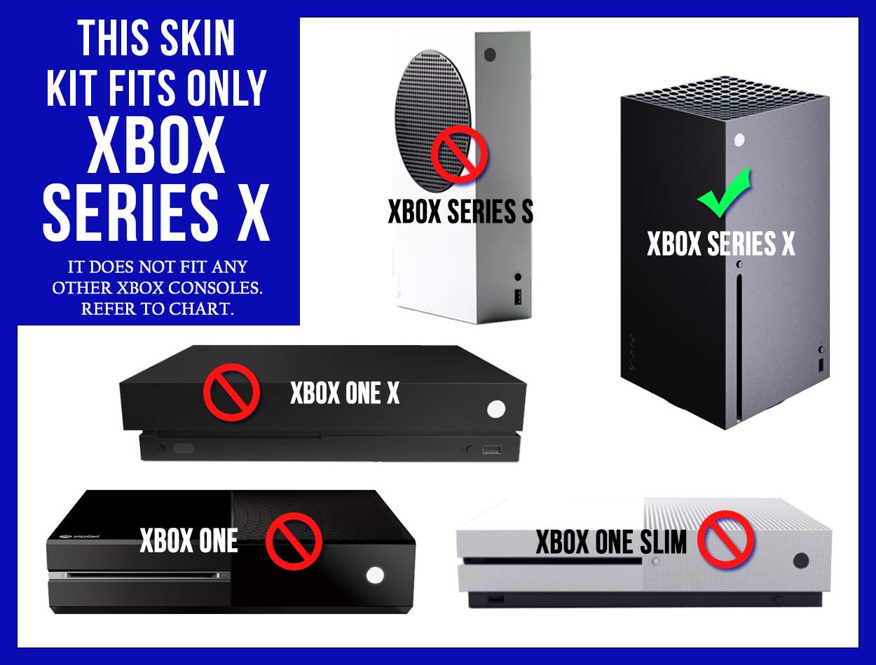 GREEN CHROME MIRROR - Vinyl Decal Mod Skin Kit by System Skins - Compatible with Microsoft Xbox Series X Console (XBX)