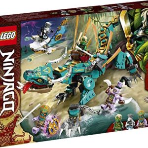 LEGO NINJAGO Jungle Dragon 71746 Building Kit; Ninja Playset Featuring Posable Dragon Toy and NINJAGO Lloyd and Zane; Cool Toy for Kids Who Love Imaginative Play, New 2021 (506 Pieces)