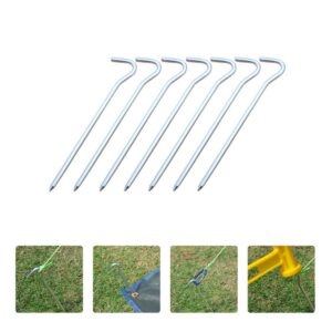 BESPORTBLE 12pcs Tent Pegs Canopy Pegs Anchor Tent Peg Large Tent Stakes Camping Stake Long Tent Stakes Camping Safety Stakes Heavy Tents Awning Rope Fixing Nails Shade Safety Pile