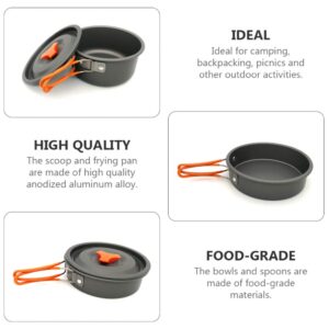 BESPORTBLE 1 Set Portable Pot Set Outdoor Cooking Tools Portable Camping Cookwares Outdoor Cookwares