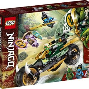 LEGO NINJAGO Lloyd’s Jungle Chopper Bike 71745 Building Kit; Ninja Bike Toy Featuring NINJAGO Lloyd and NYA Minifigures, New 2021 (183 Pieces); Top Toy for Kids Who Love Action-Packed Creative Play