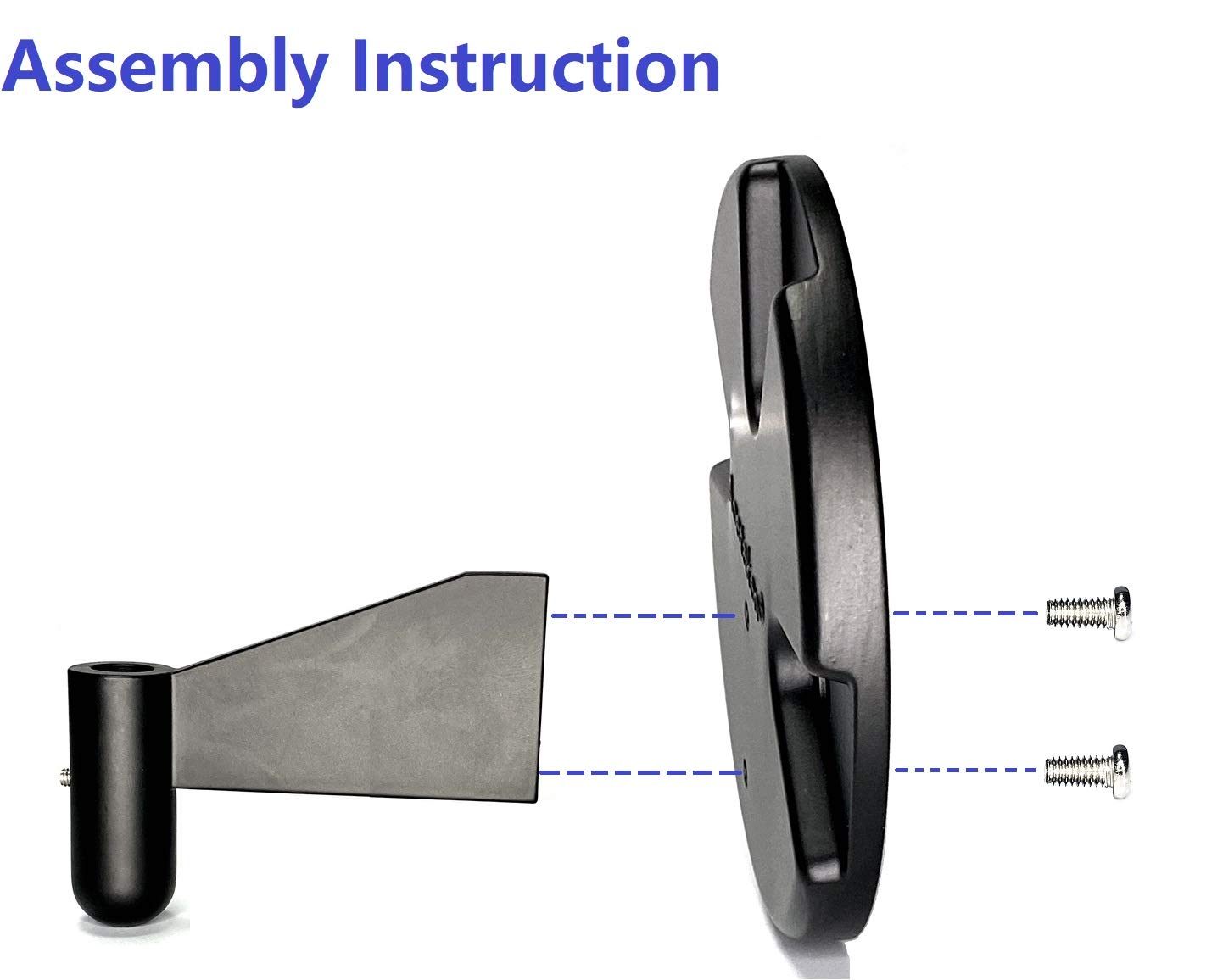 Wall Mount for Suspension Boom Arm, Round Plate and Attaching Holder Piece Compatible with Microphone Stand,Mobile phone Stand,Webcam Stand