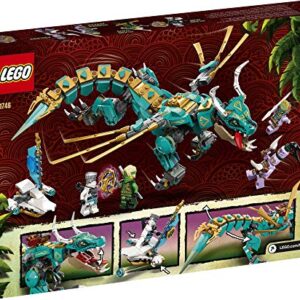 LEGO NINJAGO Jungle Dragon 71746 Building Kit; Ninja Playset Featuring Posable Dragon Toy and NINJAGO Lloyd and Zane; Cool Toy for Kids Who Love Imaginative Play, New 2021 (506 Pieces)