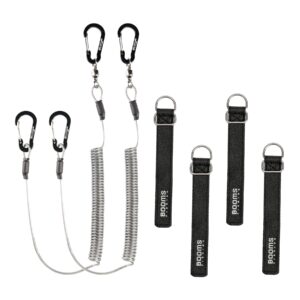 booms fishing t02 coil lanyard and rb1 rod tie straps