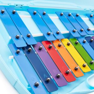 RAONZENA Professional Xylophone 25note, Glockenspiel,Xylophone for kids,Xylophone for gift,Glockenspiel that learns the basics of music (27note rainbow)