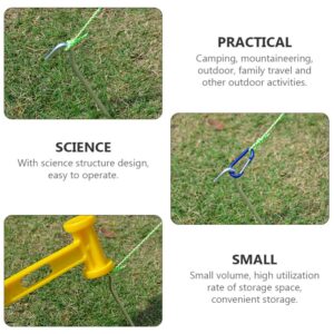 BESPORTBLE 12pcs Tent Pegs Canopy Pegs Anchor Tent Peg Large Tent Stakes Camping Stake Long Tent Stakes Camping Safety Stakes Heavy Tents Awning Rope Fixing Nails Shade Safety Pile