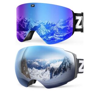 zionor x4 ski goggles with x 11 magnetic ski goggles