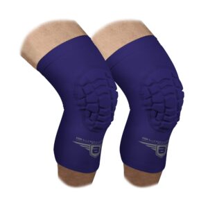 bucwild sports compression knee pads for basketball volleyball wrestling - youth/kids & adult sizes