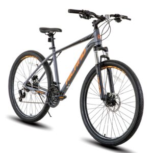 hh hiland 27.5 inch mountain bike 21 speeds, lock-out suspension fork, aluminum 18 inch frame hydraulic disc-brake for men women mens mtb bicycle adlut bike