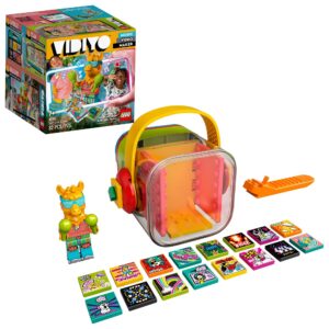 lego vidiyo party llama beatbox 43105 building kit with minifigure; creative kids will love producing music videos full of songs, dance moves and special effects, new 2021 (82 pieces)