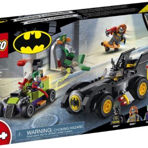 LEGO DC Batman: Batman vs. The Joker: Batmobile Chase Building Toy; Includes Batman, Batgirl and The Joker Minifigures Plus Buildable Batmobile and Hot Rod, New 2021 (136 Pieces), Multi Color