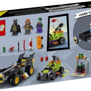 LEGO DC Batman: Batman vs. The Joker: Batmobile Chase Building Toy; Includes Batman, Batgirl and The Joker Minifigures Plus Buildable Batmobile and Hot Rod, New 2021 (136 Pieces), Multi Color