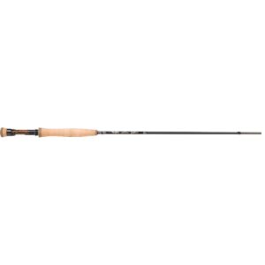 moonshine rod co. fly fishing rod with carrying case and extra rod tip section medium action, the epiphany ii, 2wt 10'4" esn