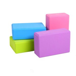 4 pcs high density eva foam bricks yoga foam exercise blocks (4 pcs)