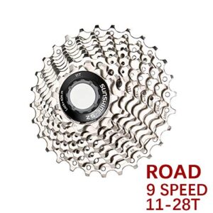 Royal Sun 9 Speed 11-28T Cogs Flywheel for 9 Speed Shimano SORA R3000 3400 3500 & Sram