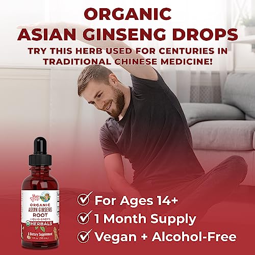 MaryRuth Organics Herbal Supplement Drop, Antioxidant, Boost Energy, Pack of 1, Ginseng Root for Vitality, Supports Focus and Endurance, Vegan, Non-GMO, Gluten Free, 1 Fluid Ounces