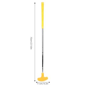 Junior Putter, Mini Two Way Putter 27Inch Soft Rubber Head Putter for Children Indoor Playing Training (Yellow)