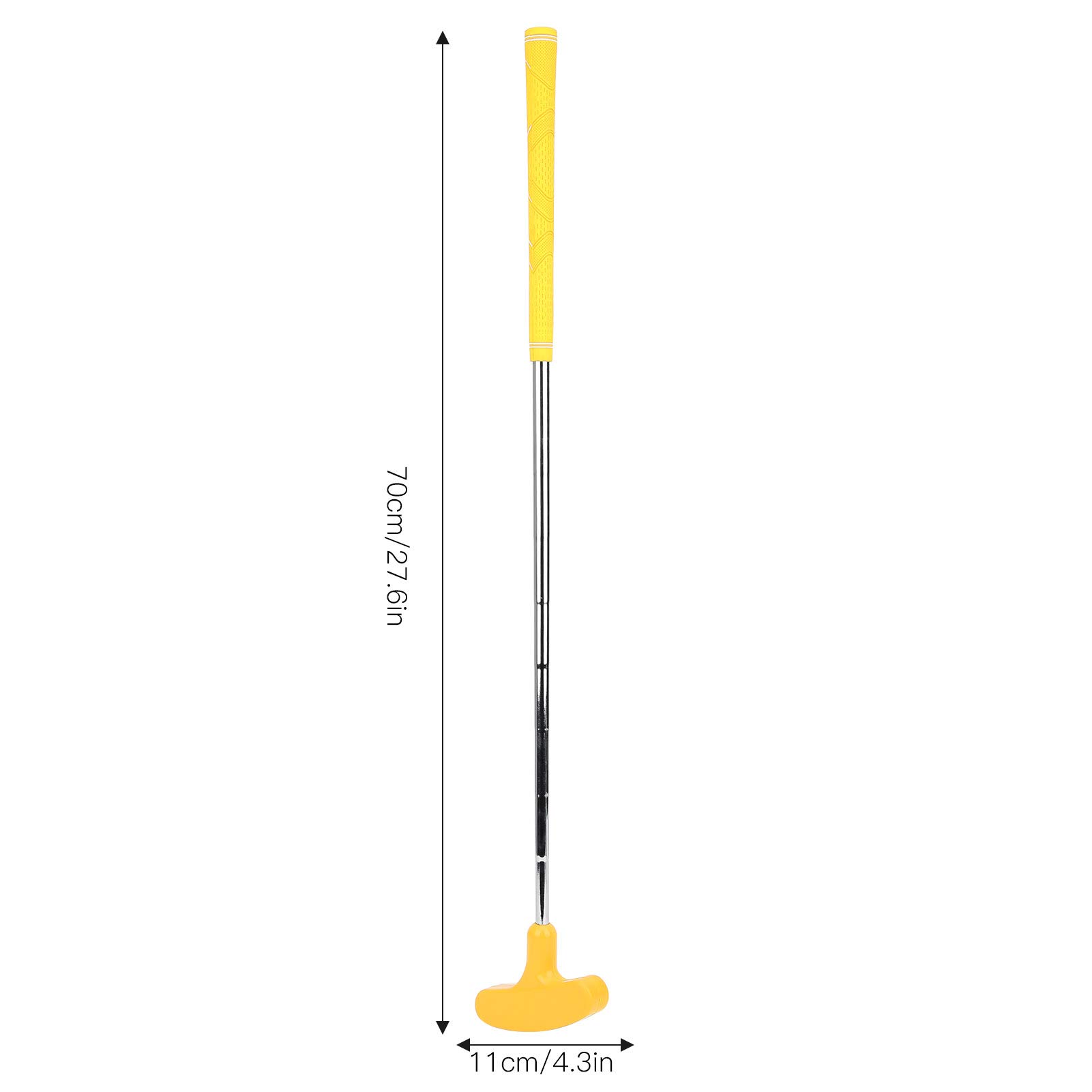 Junior Putter, Mini Two Way Putter 27Inch Soft Rubber Head Putter for Children Indoor Playing Training (Yellow)