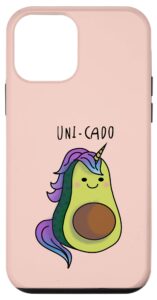 iphone 12 mini uni cado - unicorn avocado vegan birthday christmas gift case