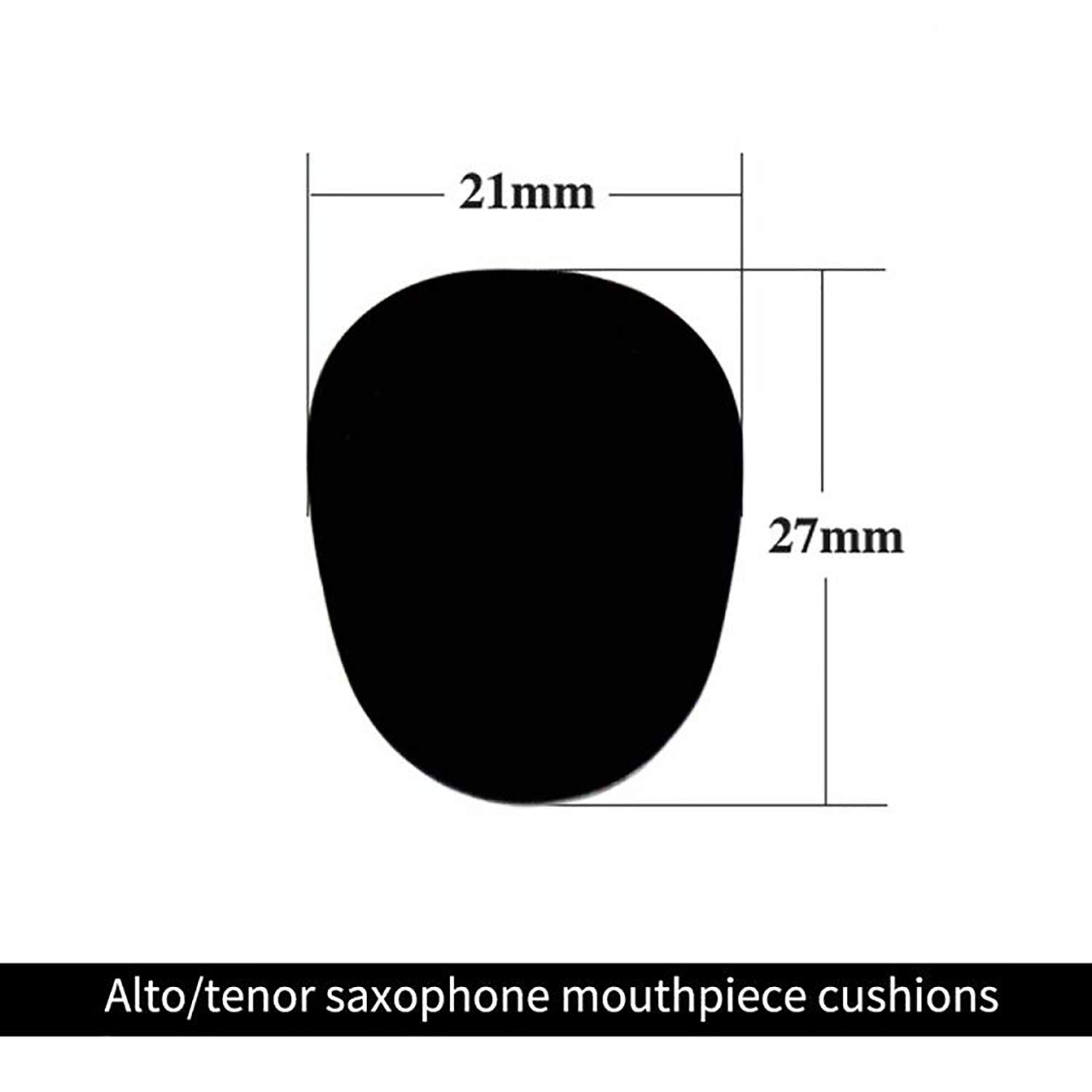 ROFFEE Alto/Tenor Saxophone Mouthpiece Cushions Patches Pads,2 Packs 0.5mm (8 PCS black&8 PCS White)…