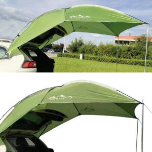 DYRABREST Car Tailgate Tent Canopy,110x74 Tailgate Shade Awning Tent,Leak Proof SUV Awning,SUA Tents for Camping,Beach, Picnic, Swimming Pool