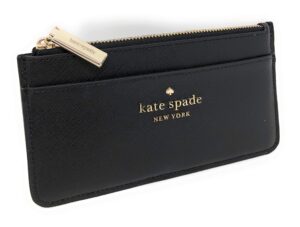 kate spade new york small card holder wallet slim large black