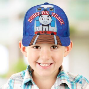 Nickelodeon Boys’ Thomas & Friends Baseball Cap – 2 Pack Thomas The Tank Engine Hat for Toddlers, Size Ages 2T-4T, Thomas Red/Blue