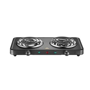 salton hp1941 electric cooktop, 2.9"x10.6", black