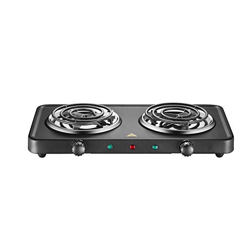 Salton HP1941 Electric Cooktop, 2.9"x10.6", Black