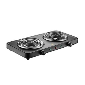 Salton HP1941 Electric Cooktop, 2.9"x10.6", Black